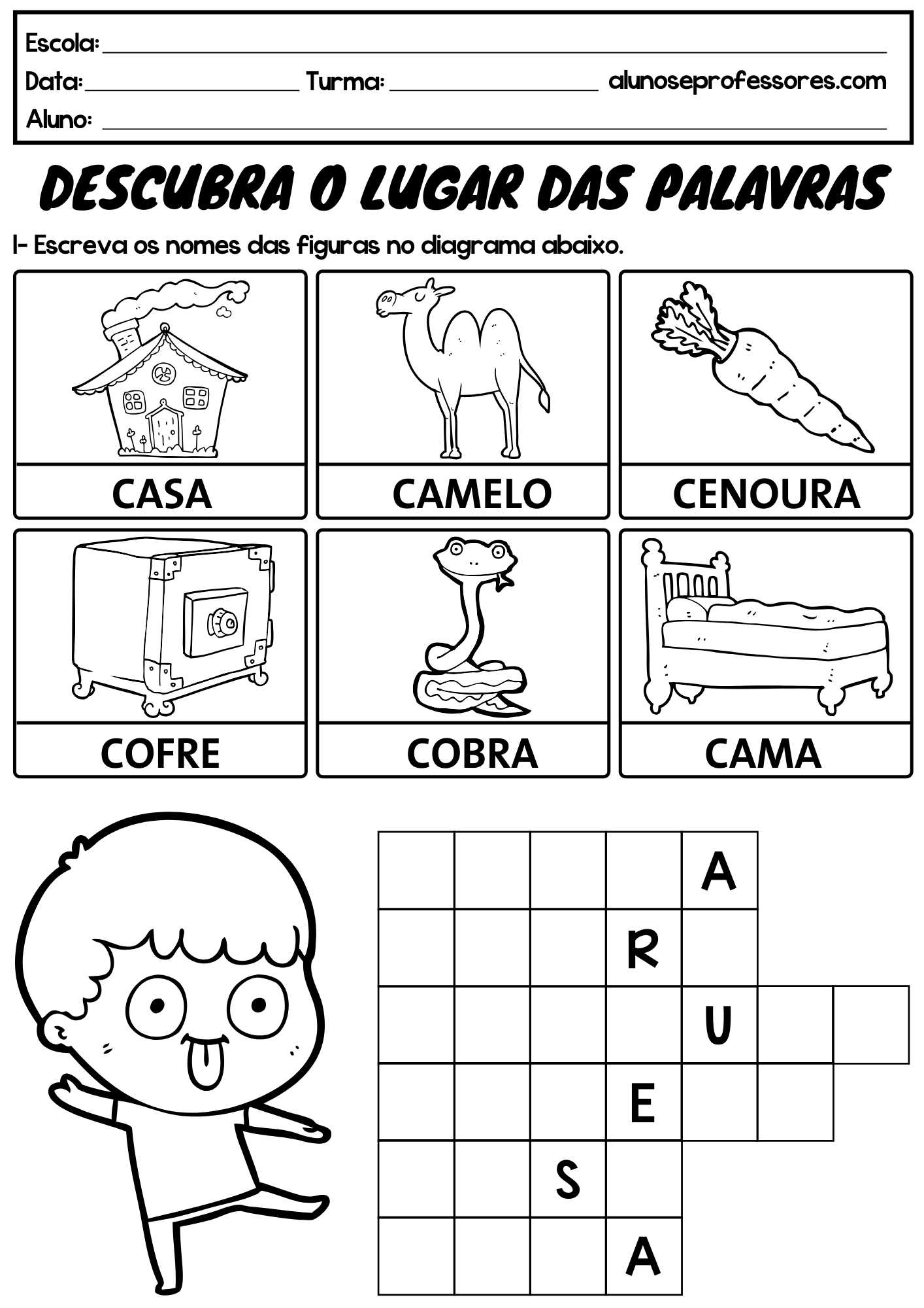 Atividades com a Letra C prontas para imprimir | Alunos e Professores