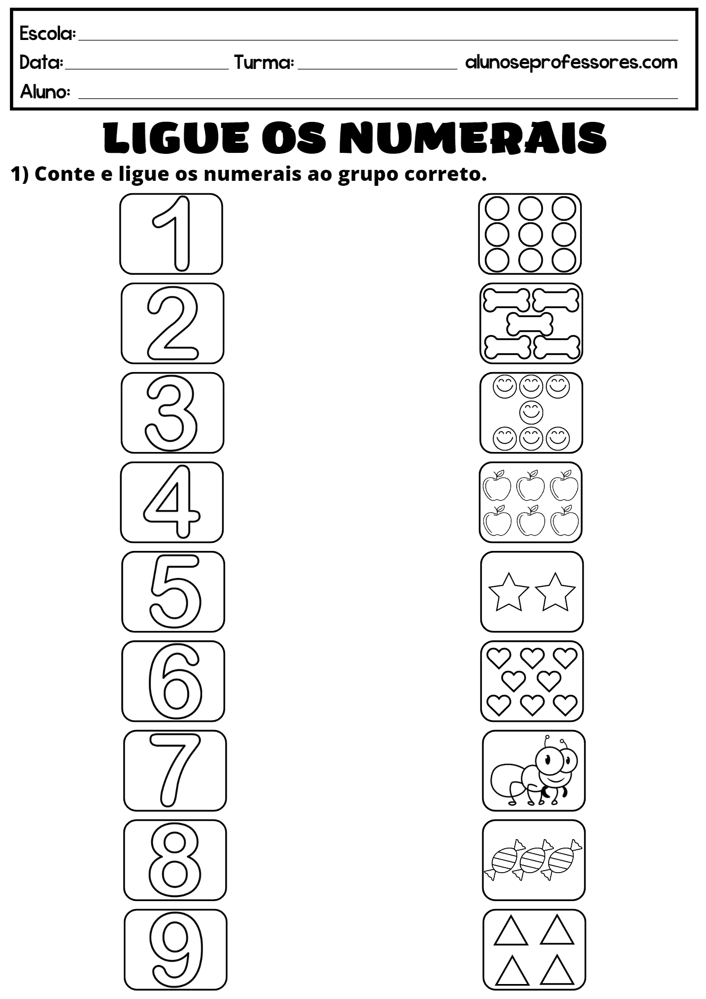 Atividades de Números e Quantidades para imprimir | Alunos e Professores