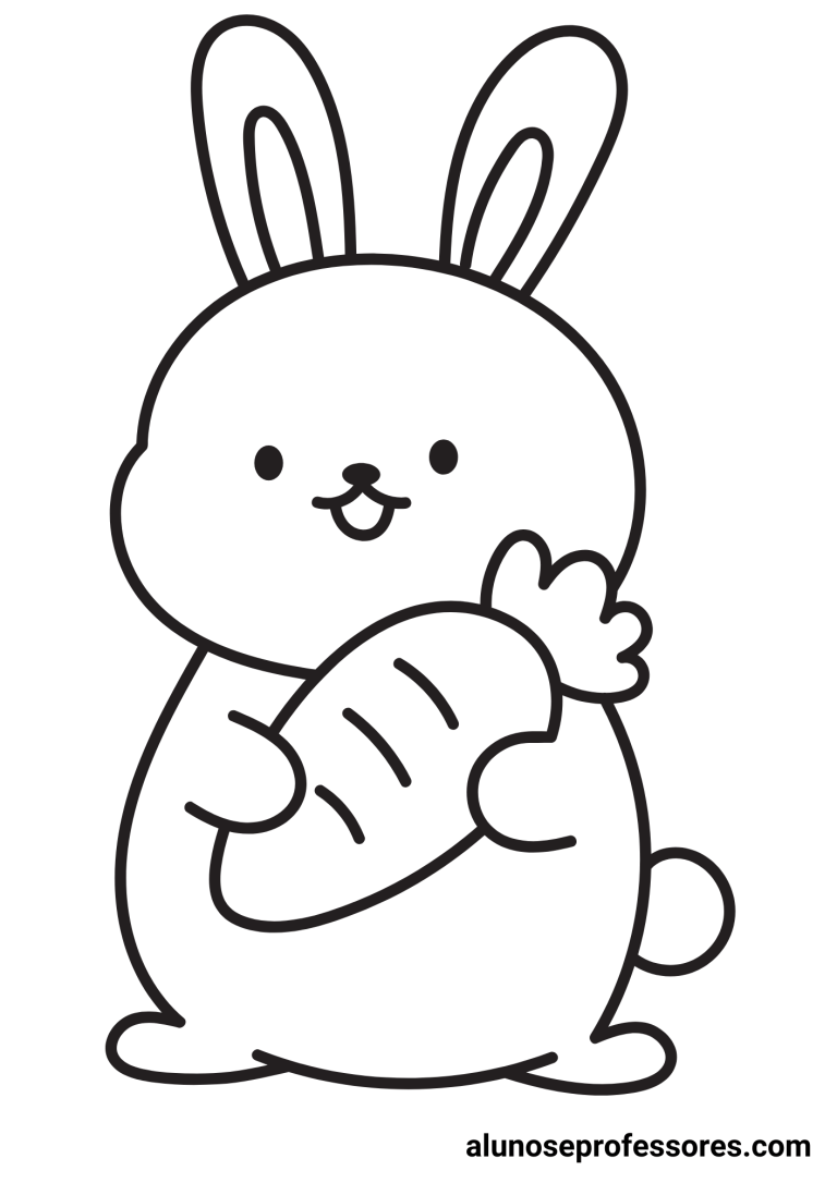 Alfabeto Colorir Coelhos Coelhinho Letras Colorear Conejitos Coelho ...
