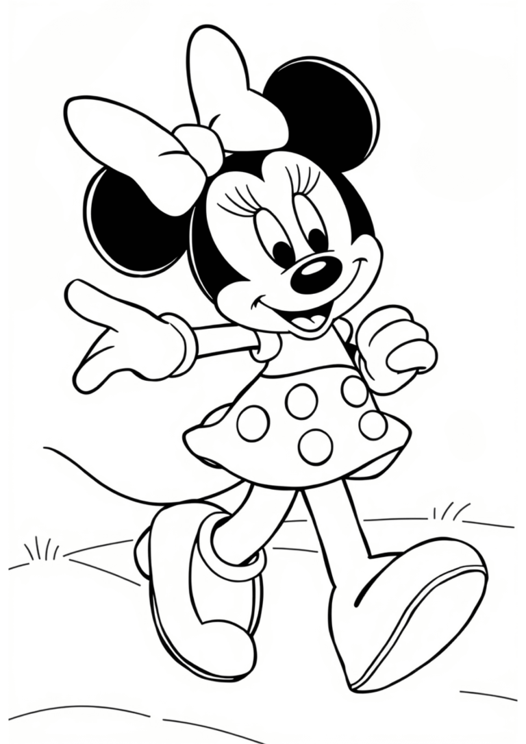 Desenhos da Minnie para imprimir e colorir | Alunos e Professores