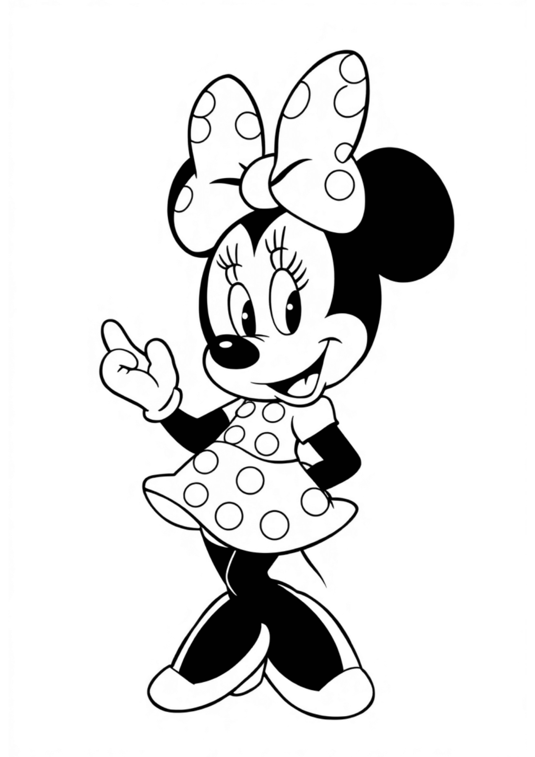 Desenhos da Minnie para imprimir e colorir | Alunos e Professores