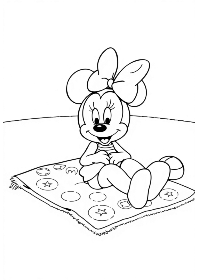 Desenhos da Minnie para imprimir e colorir | Alunos e Professores