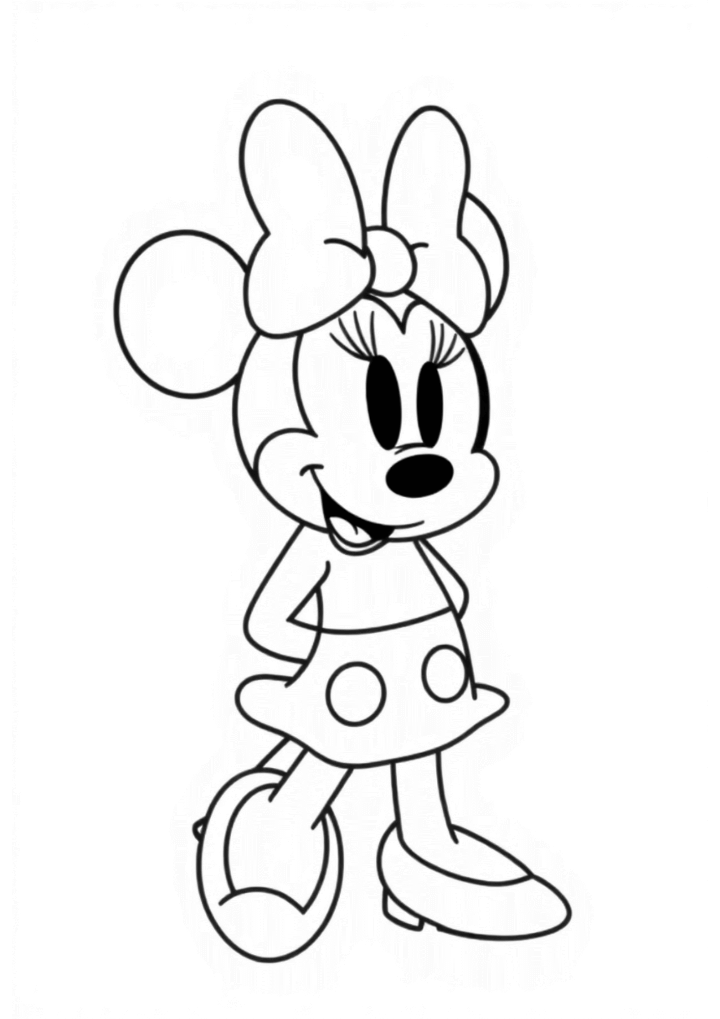 Desenhos da Minnie para imprimir e colorir | Alunos e Professores