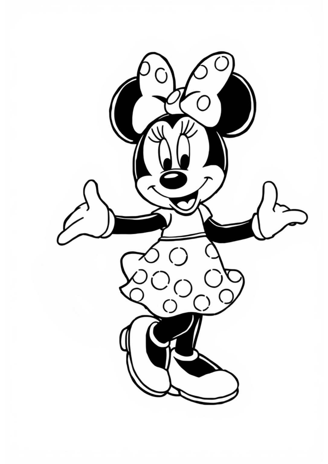 Desenhos da Minnie para imprimir e colorir | Alunos e Professores