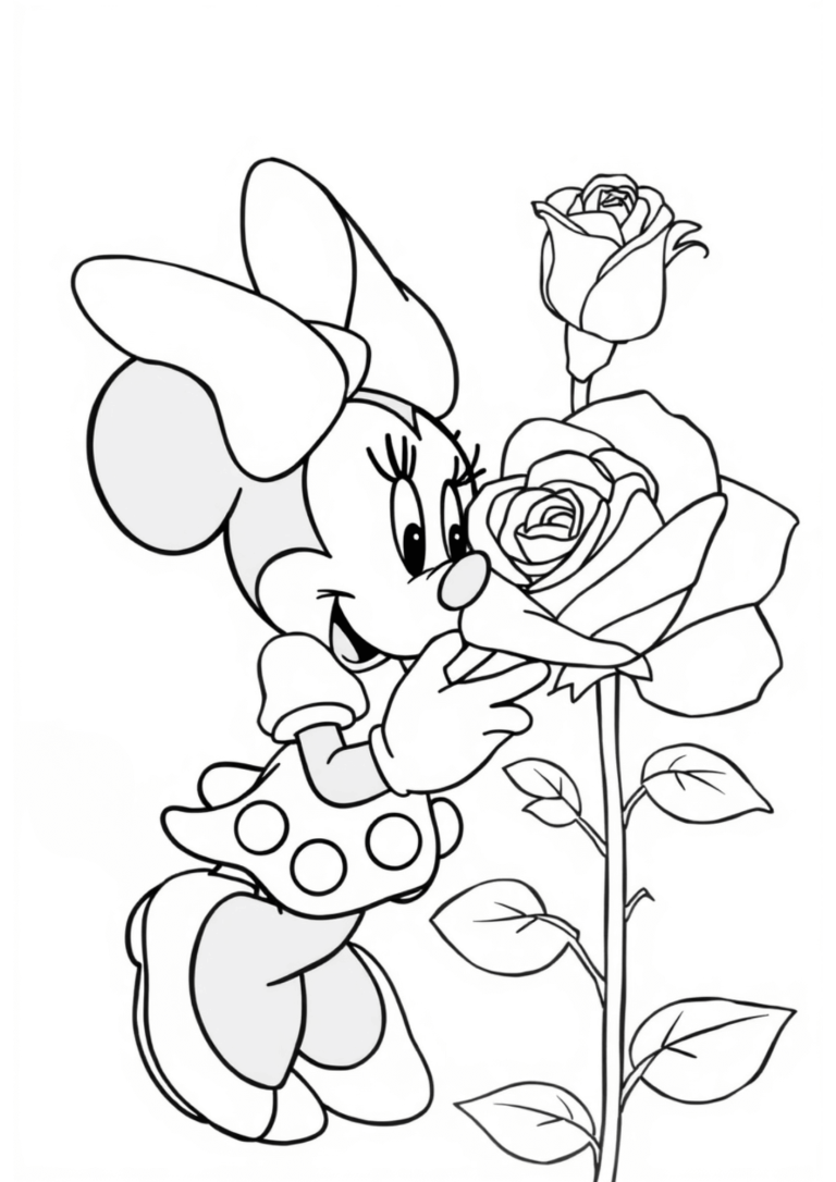 Desenhos da Minnie para imprimir e colorir | Alunos e Professores