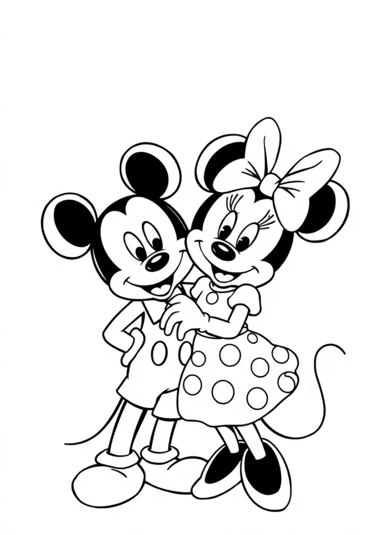 Desenhos da Minnie para imprimir e colorir | Alunos e Professores