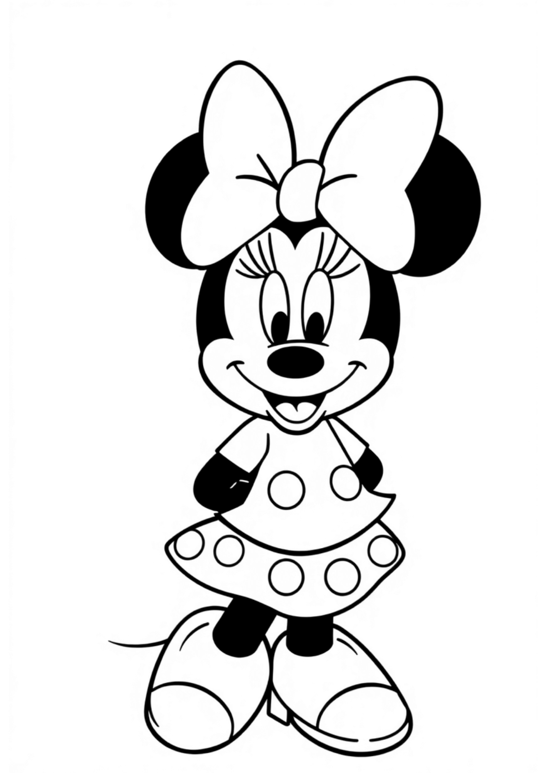 Desenhos da Minnie para imprimir e colorir | Alunos e Professores