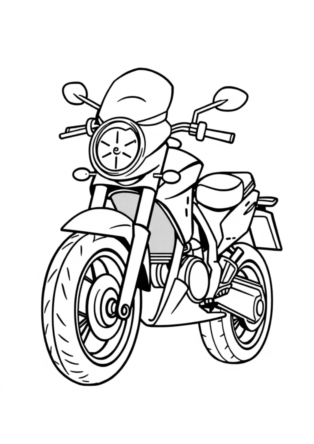 Desenhos de Motos para imprimir e colorir | Alunos e Professores